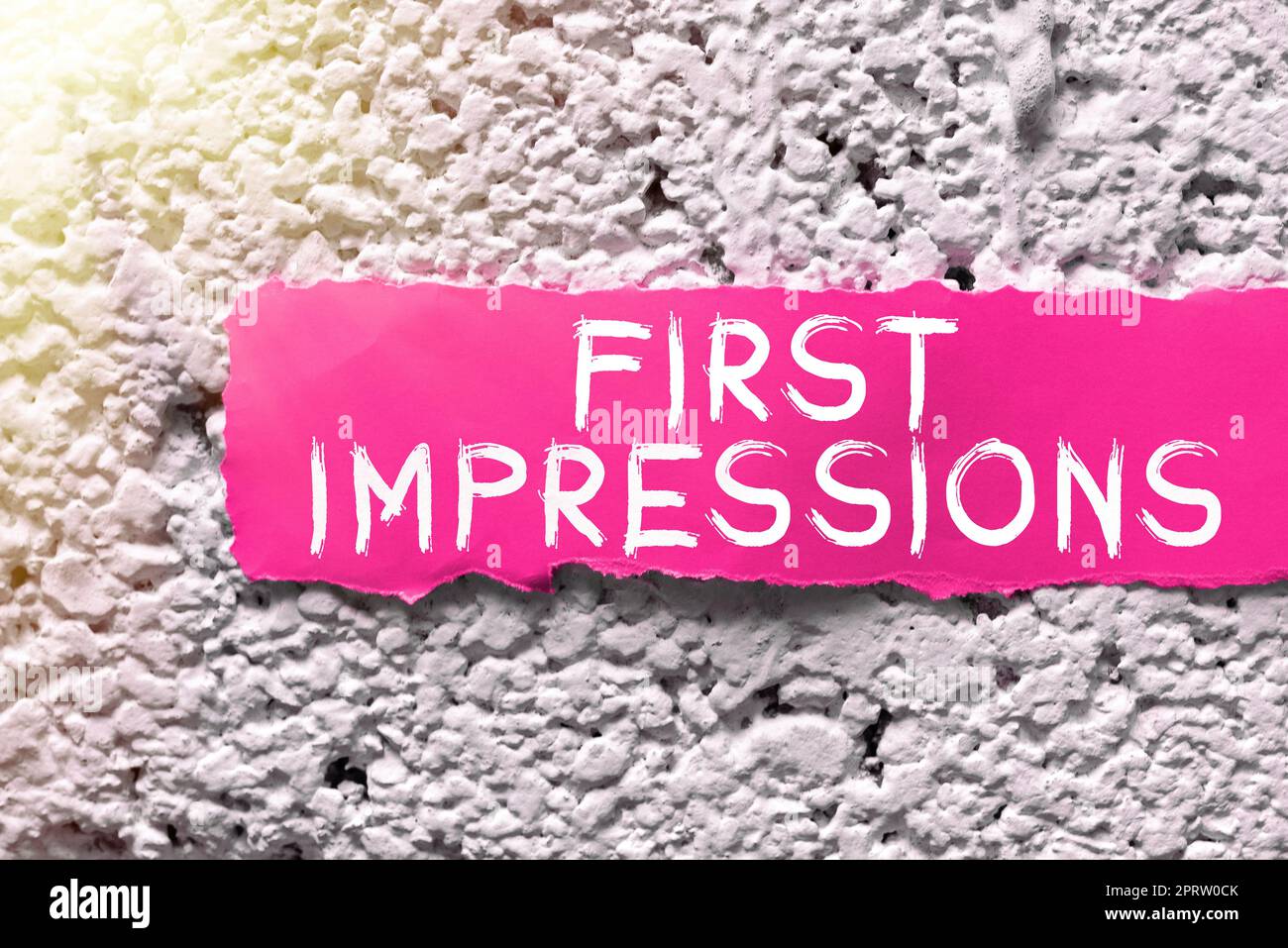 Writing displaying text First Impressions, Business concept events when ...