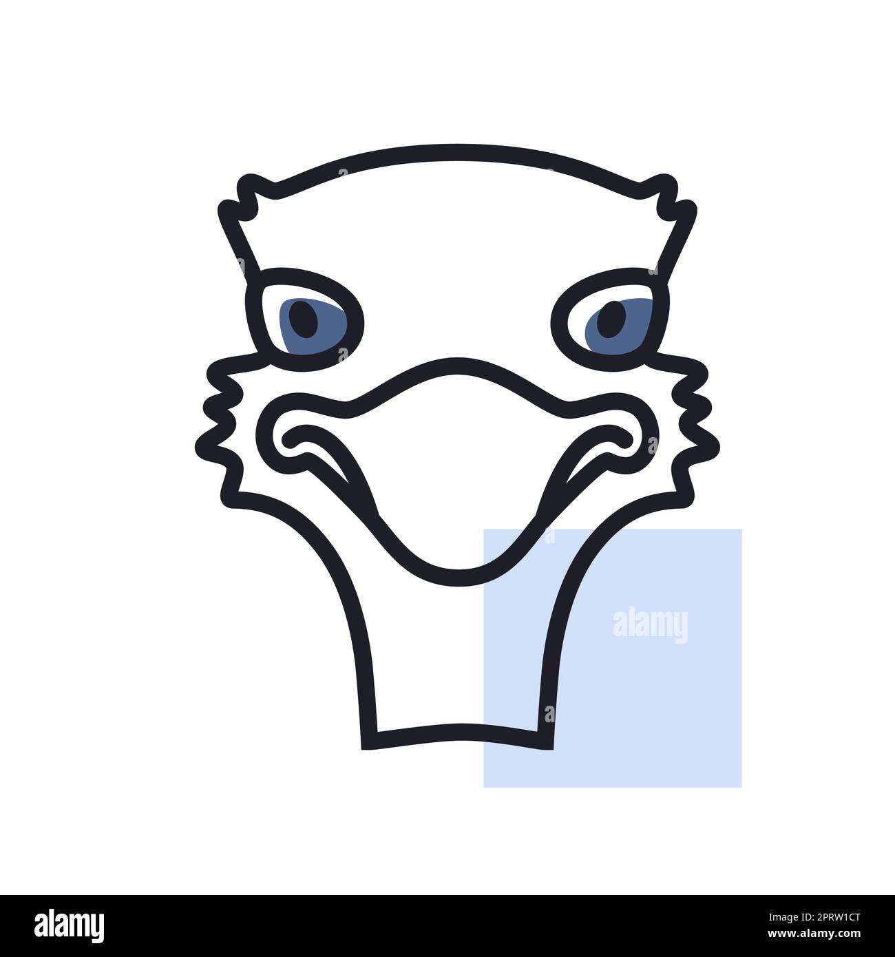 Ostrich face Stock Vector Images - Alamy