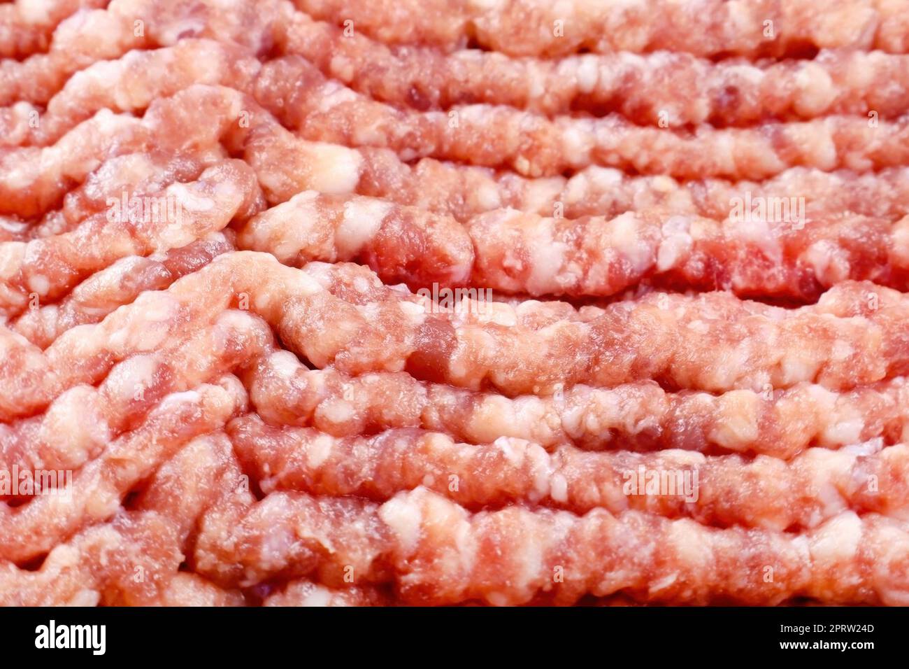 Fresh red pork minced meat texture close up Stock Photo - Alamy