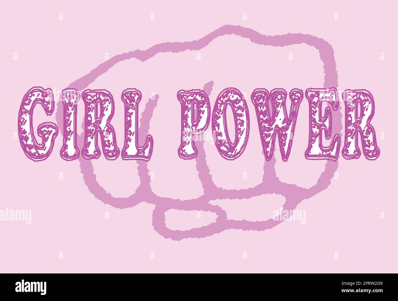 Girl Power Punching Fist Stock Vector Image & Art - Alamy
