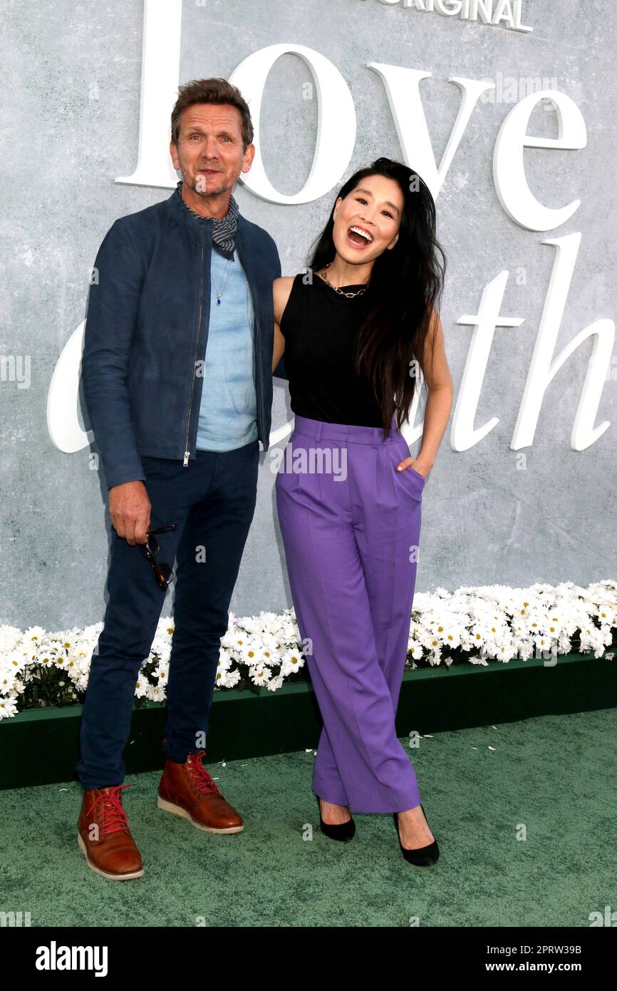 LOS ANGELES - APR 26: Sebastian Roche, Alicia Hannah-Kim at the Love ...