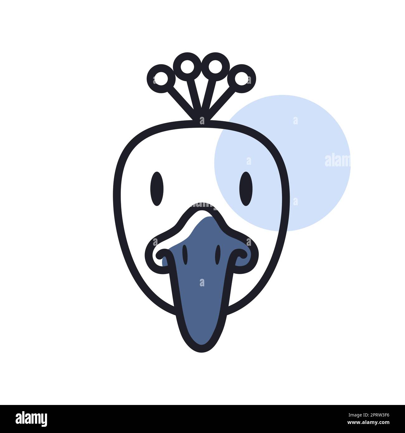 Peacock icon. Animal head vector Stock Vector Image & Art - Alamy