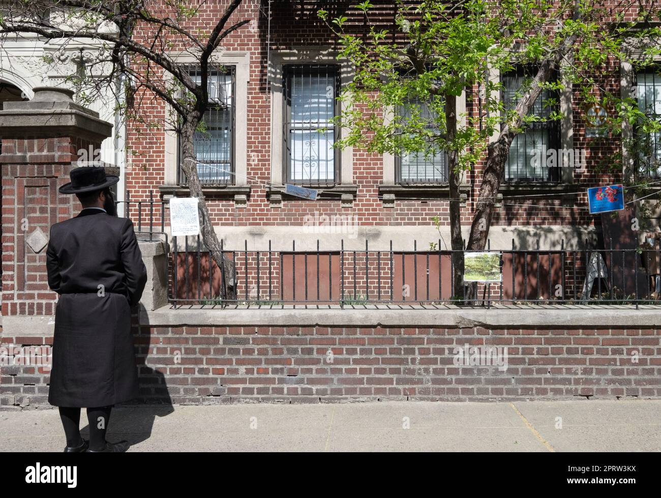 During the Hebrew month of Nissan, a Hasidic Jewish man makes a ...