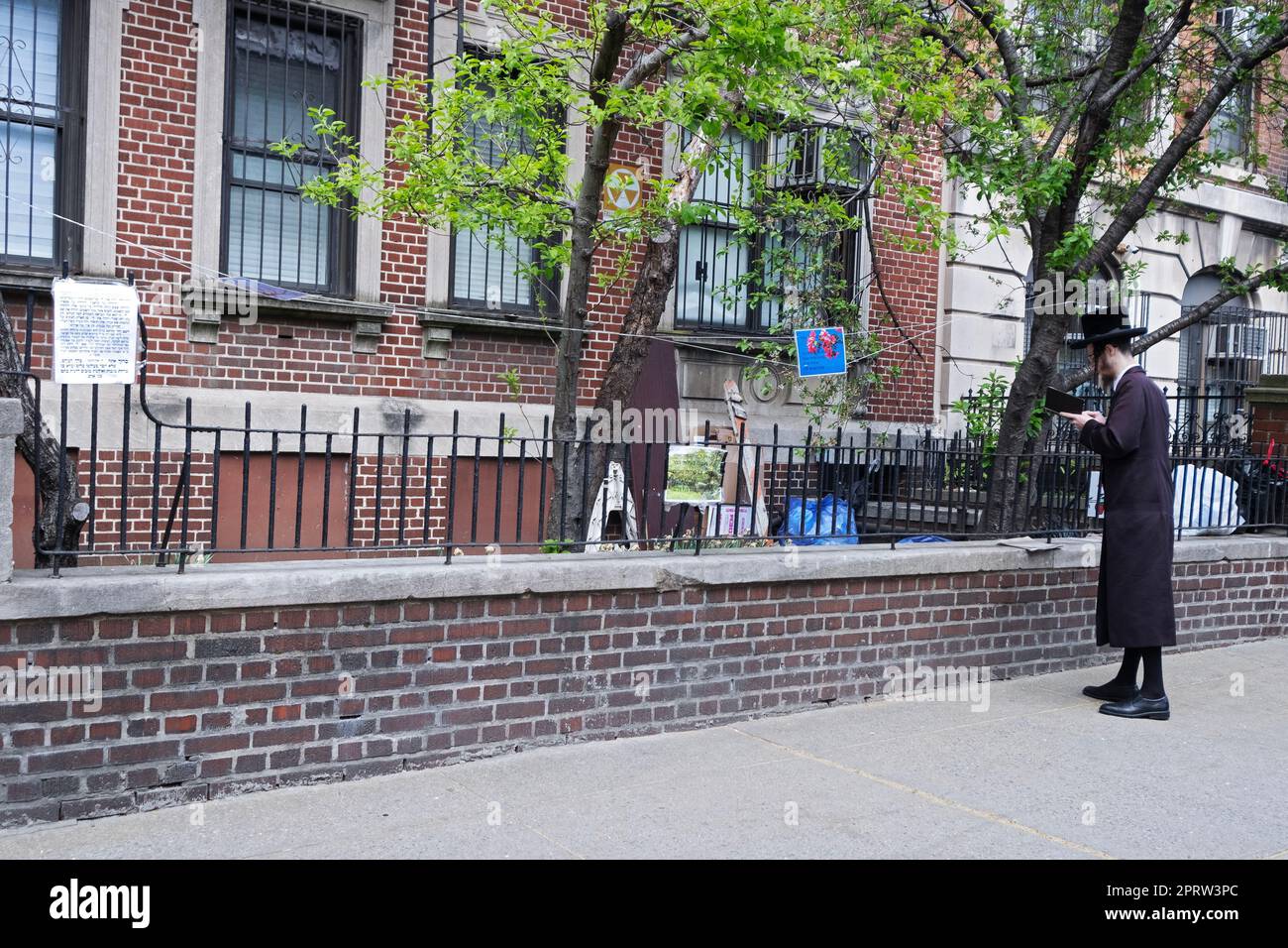 During the Hebrew month of Nissan, a Hasidic Jewish man makes a ...