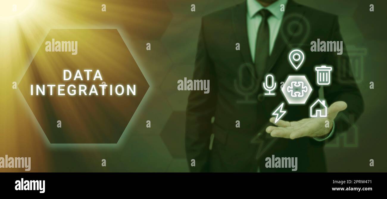 Inspiration showing sign Data Integrationcombination of technical and ...