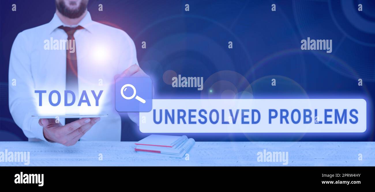 Unresolved problems hi-res stock photography and images - Alamy