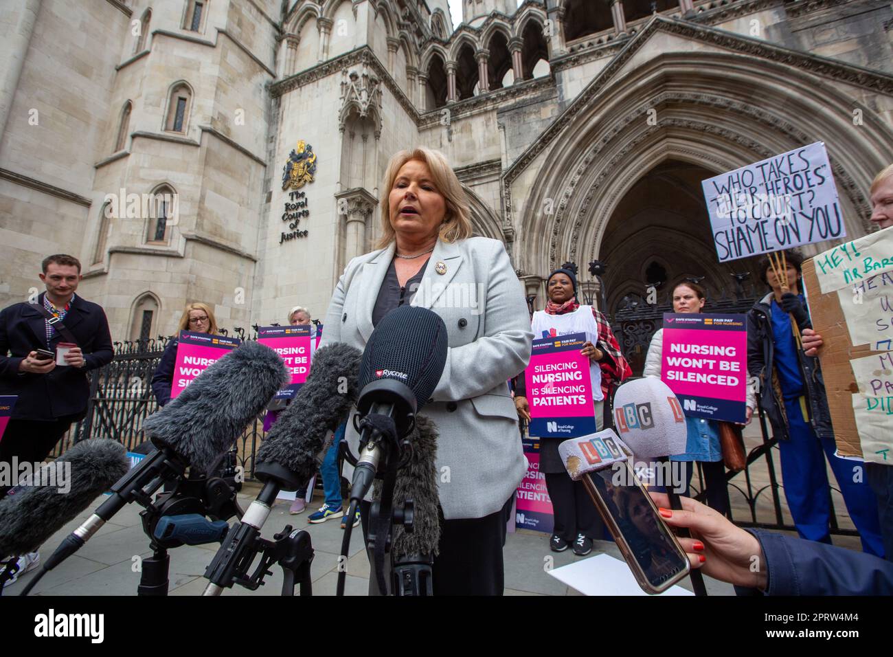 London, England, UK. 27th Apr, 2023. General Secretary of Royal College ...