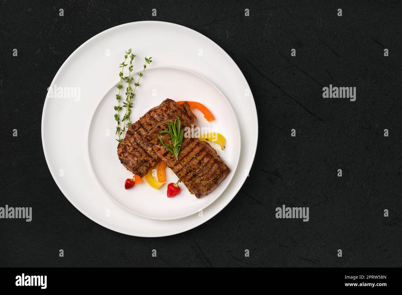 Two steaks hi-res stock photography and images - Alamy