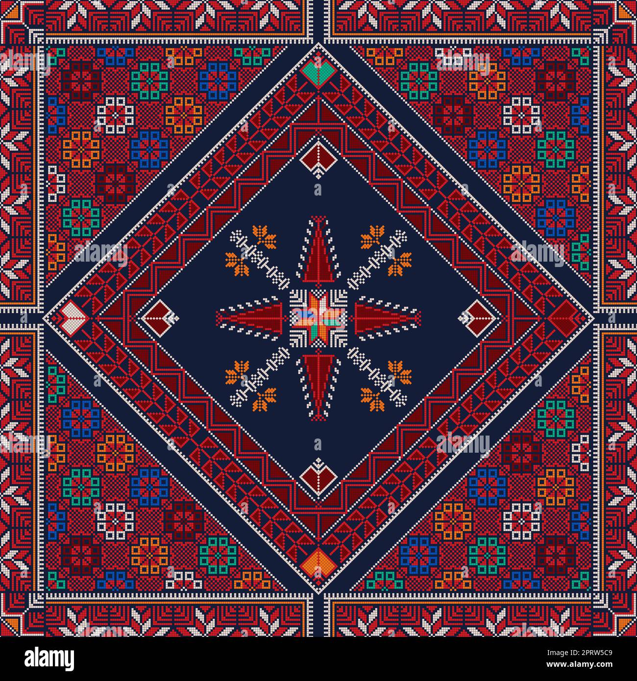 Decorative Palestinian pattern 1 Stock Vector Image & Art - Alamy