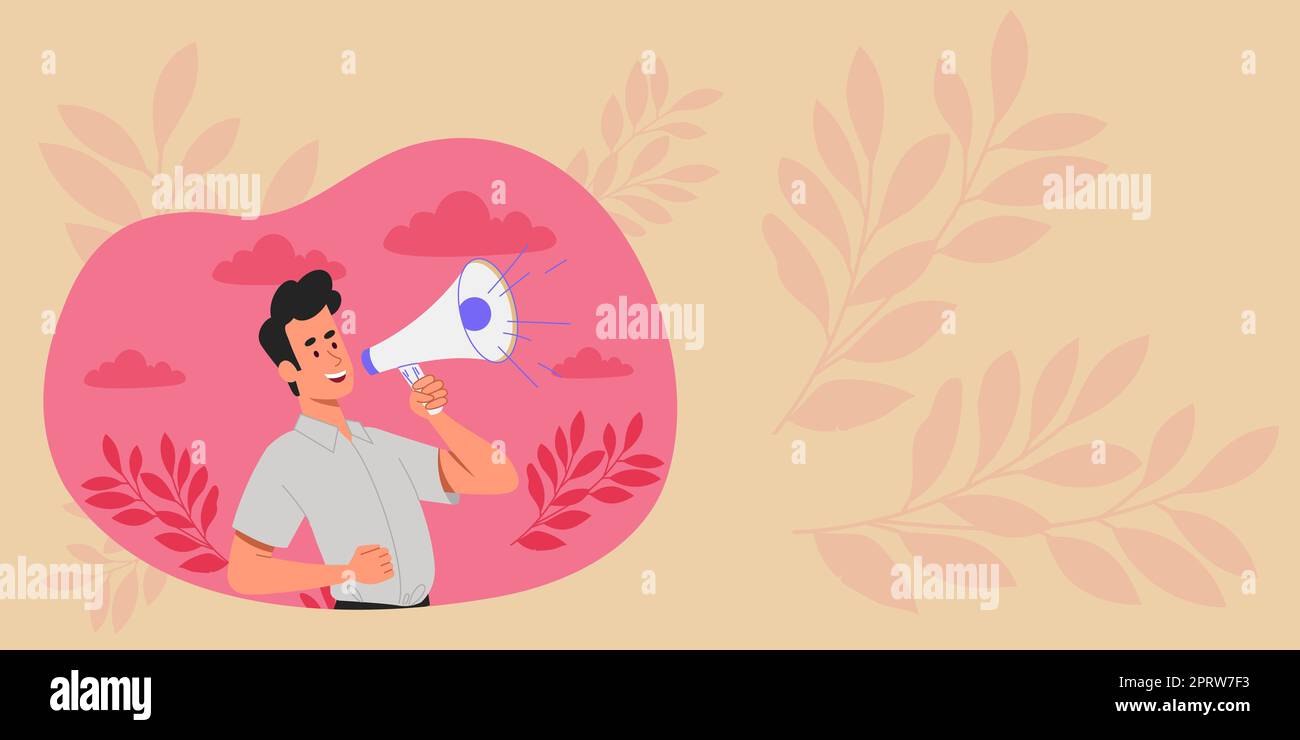 Man Drawing Sharing Comments And Reactions Through Megaman Stock Photo ...