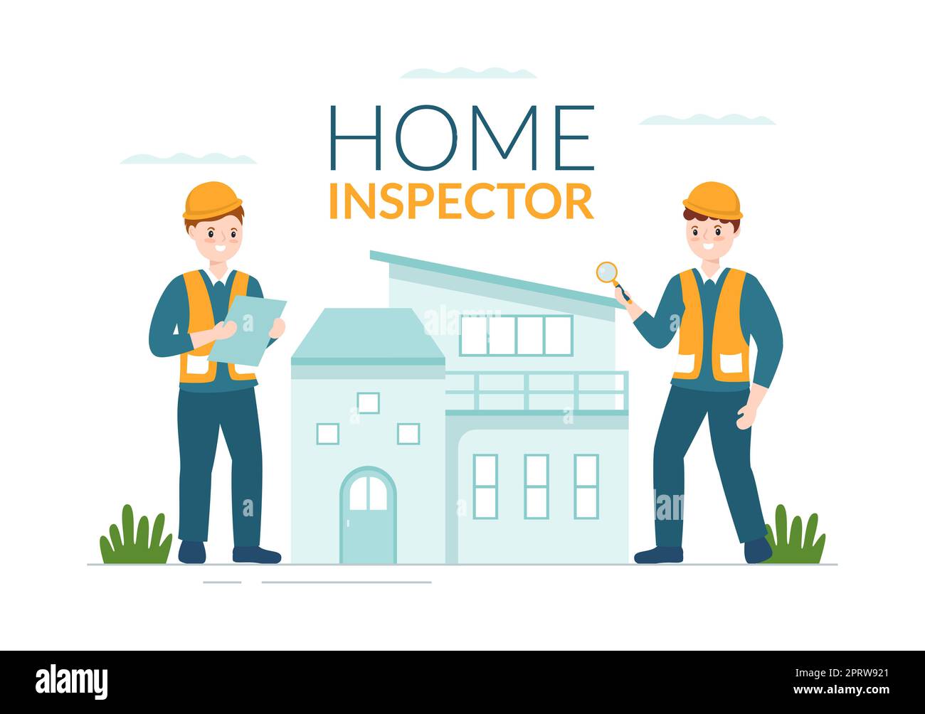 Home Inspector Checks the Condition of the House and Writes a Report ...