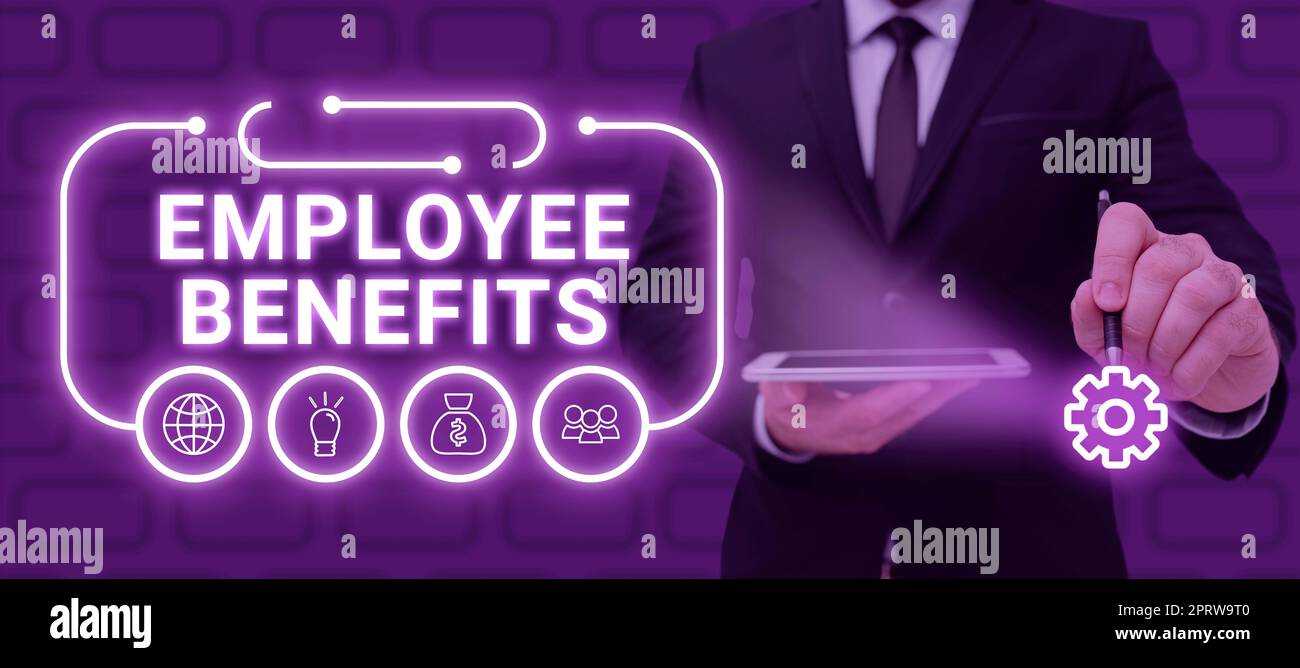 Conceptual display Employee BenefitsIndirect and noncash compensation ...