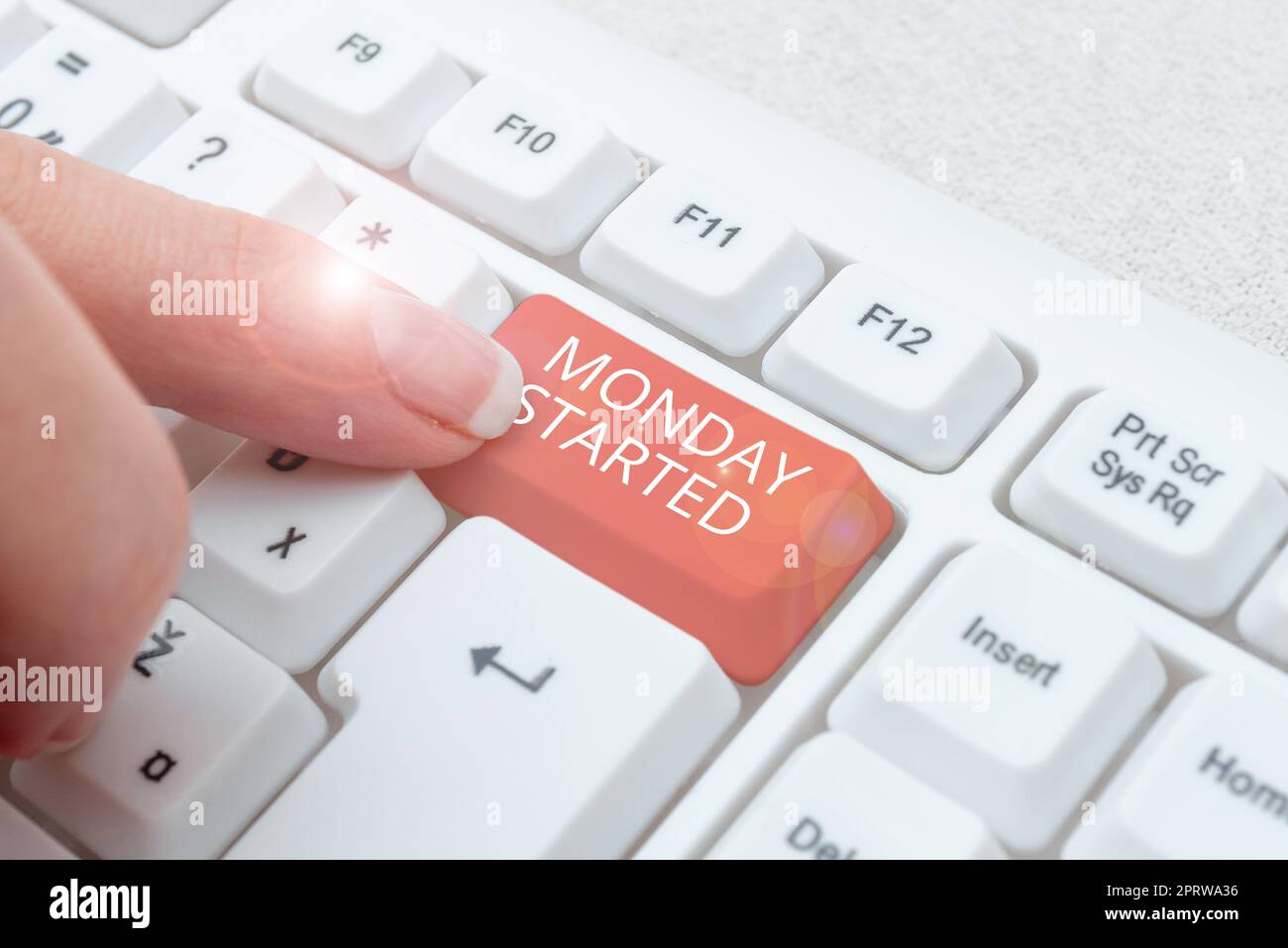 Handwriting text Monday Startedgetting ready for new week Rest is over ...