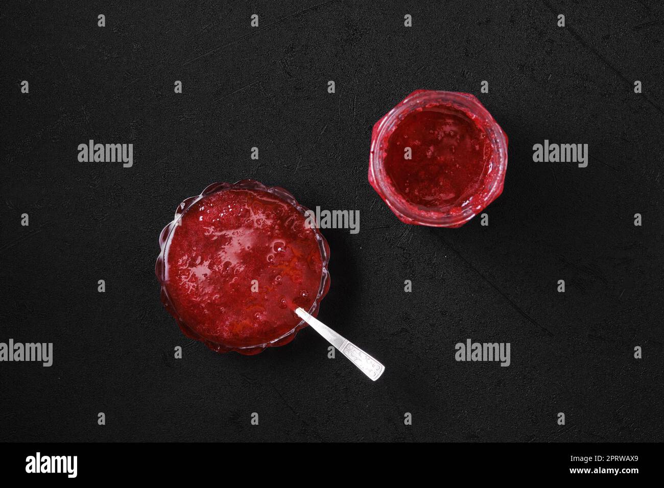 Jar saucer cherry jam hi-res stock photography and images - Alamy