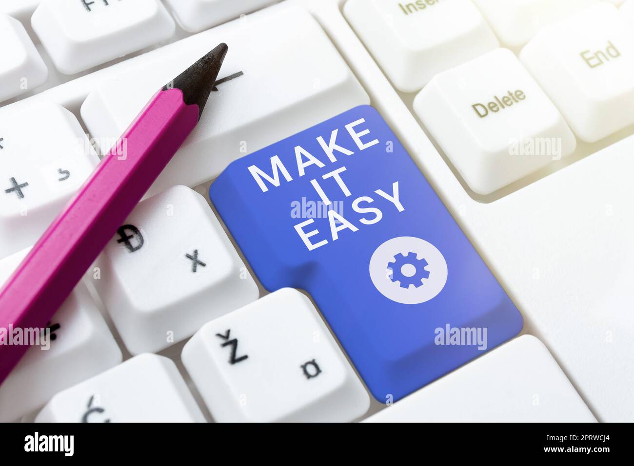 Conceptual display Make It Easy, Internet Concept Smart approach ...
