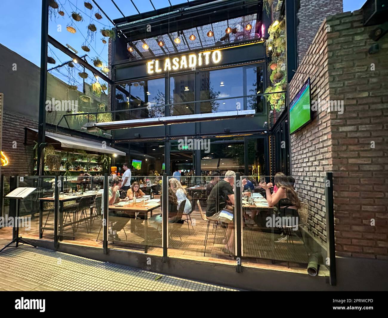 A parrilla restaurant in Mendoza, Argentina. Parillas speciallize in ...