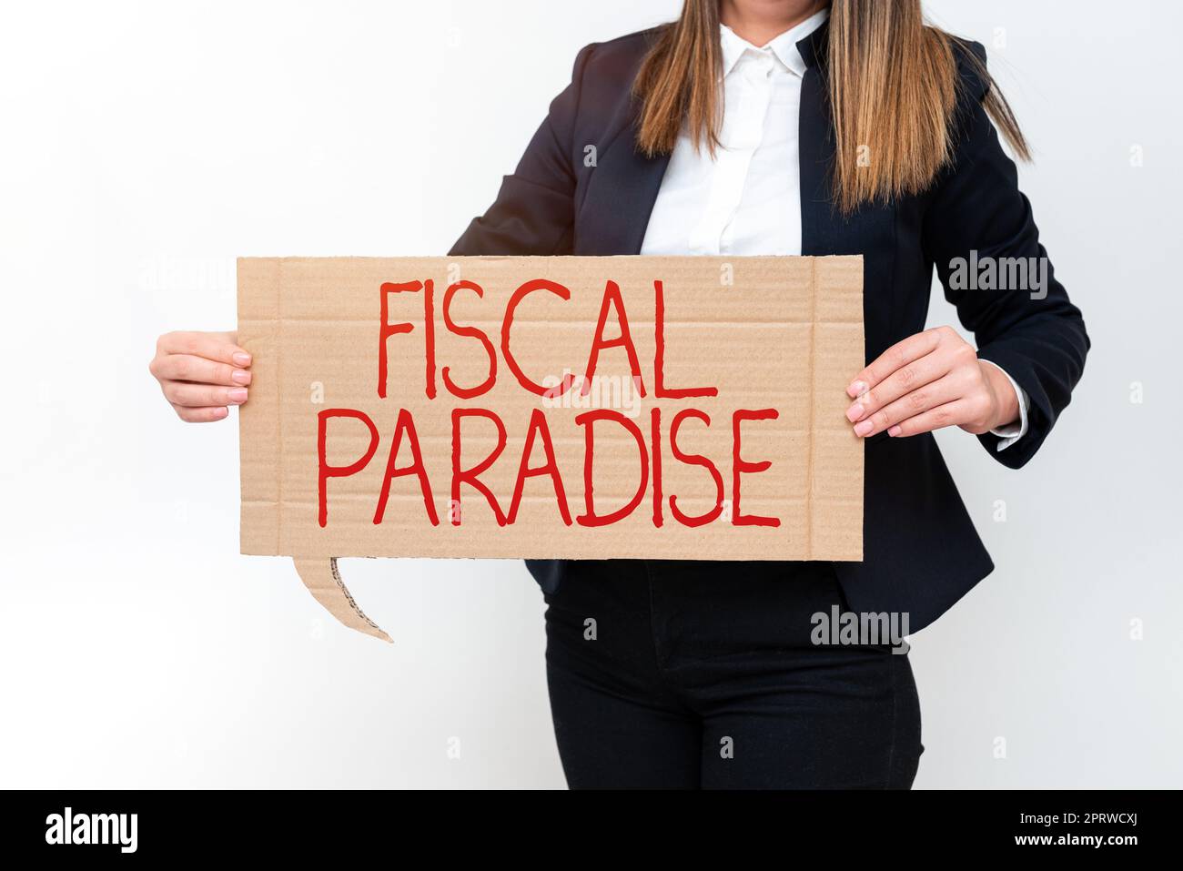 Text sign showing Fiscal ParadiseThe waste of public money is a great ...