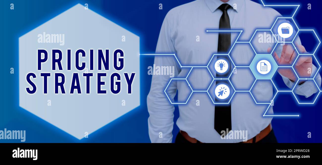 Text caption presenting Pricing Strategyset maximize profitability for ... Text caption presenting Pricing Strategyset maximize profitability for ...