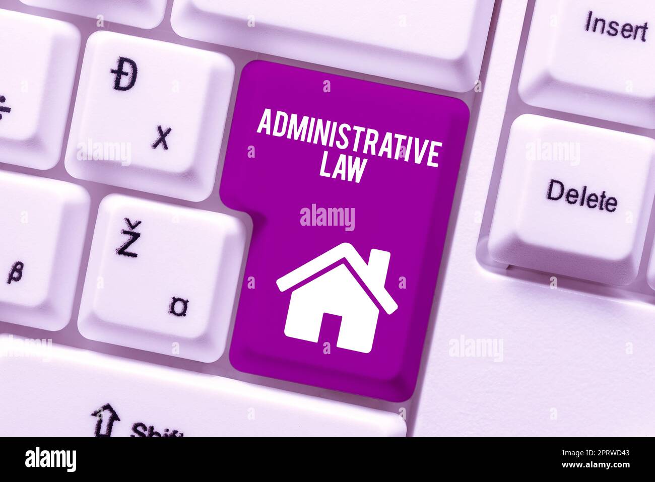 Sign displaying Administrative LawBody of Rules regulations Orders ...