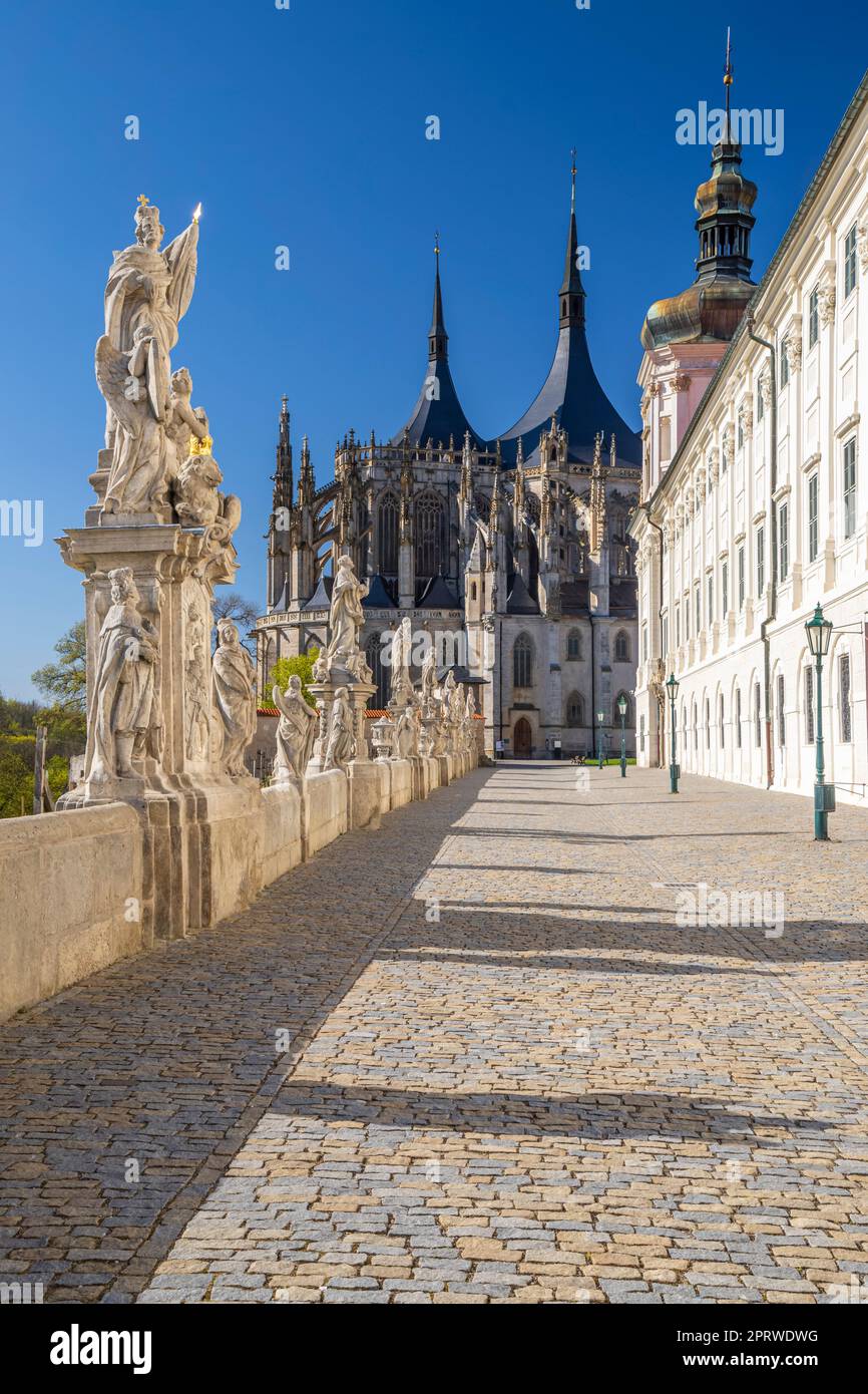 St. Barbara's Church in Kutna Hora, UNESCO site, Czech Republic Stock ...