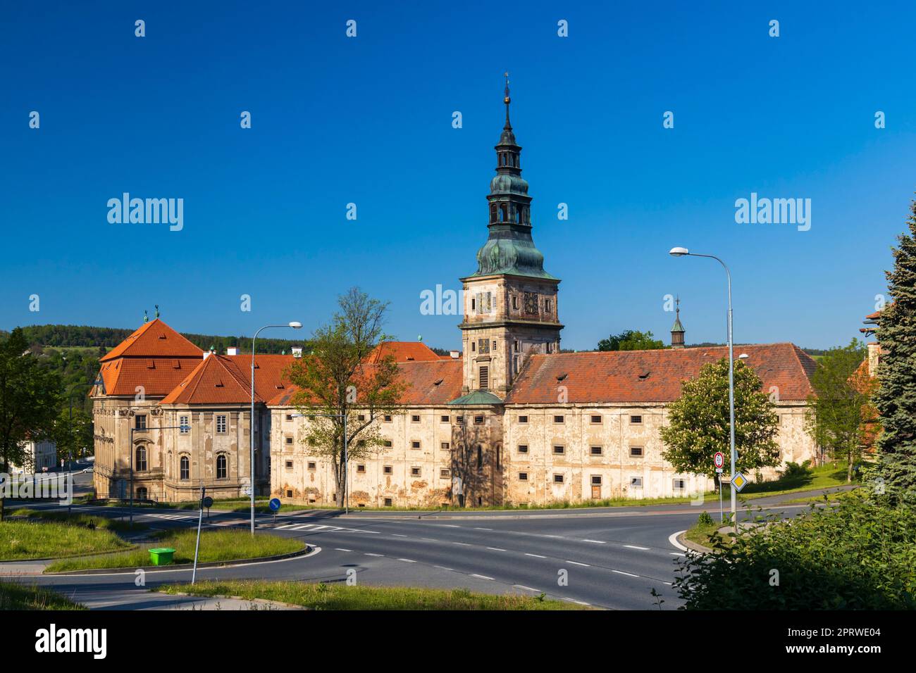 Cistercian monastery Plasy in Western Bohemia, Czech Republic Stock ...