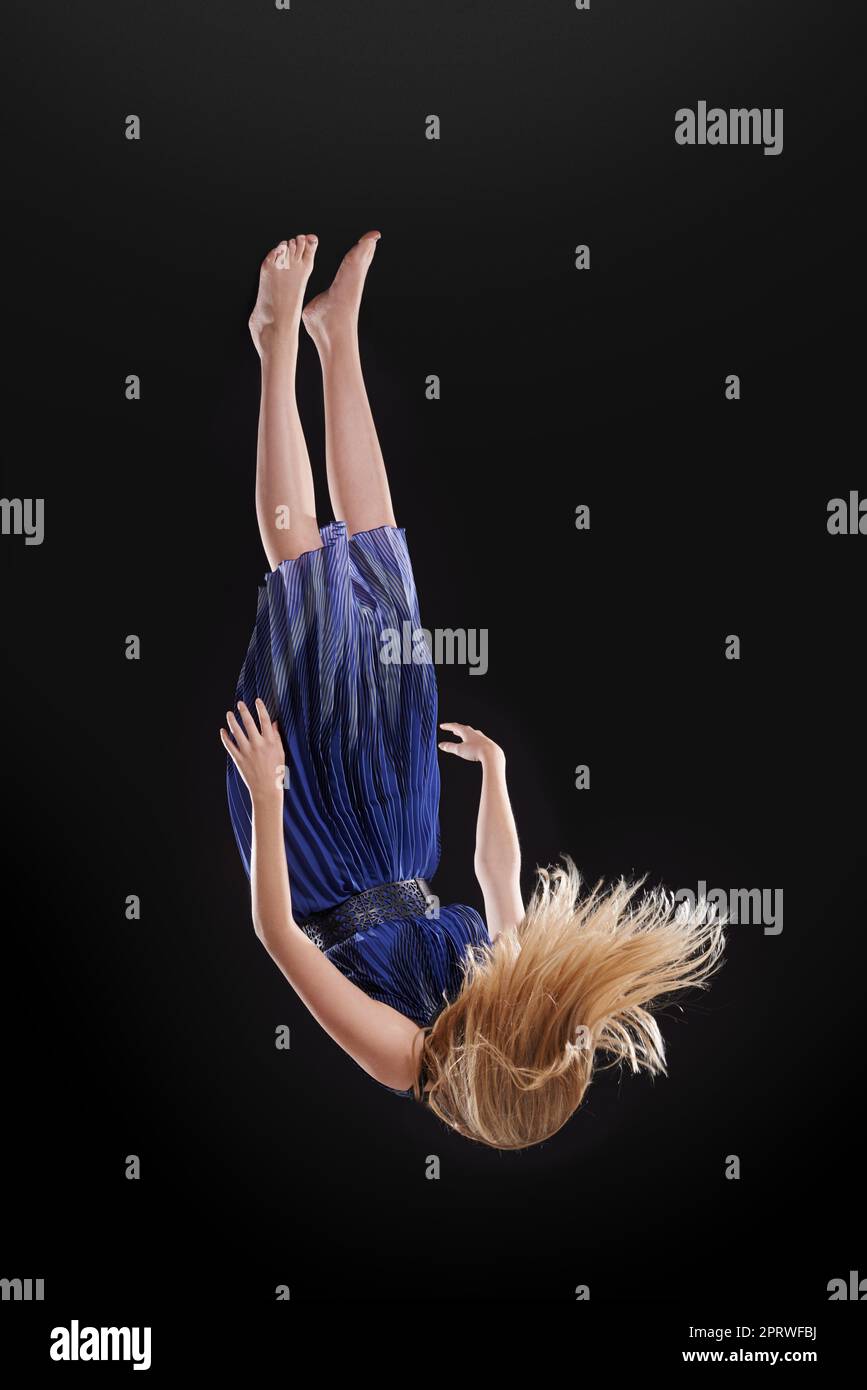 Falling woman blonde hi-res stock photography and images - Alamy