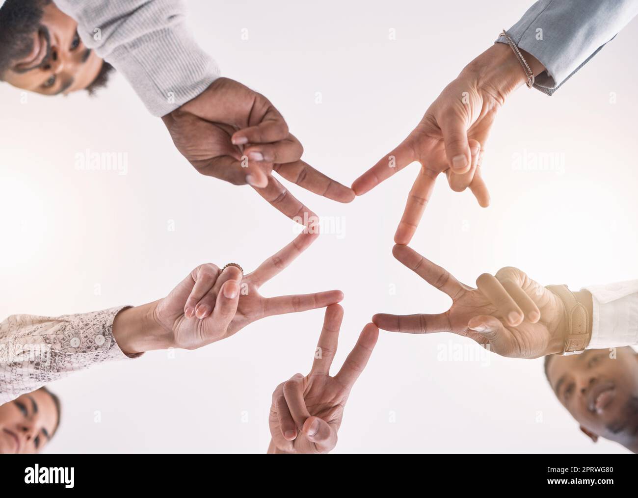 Peaceful People Holding Hands