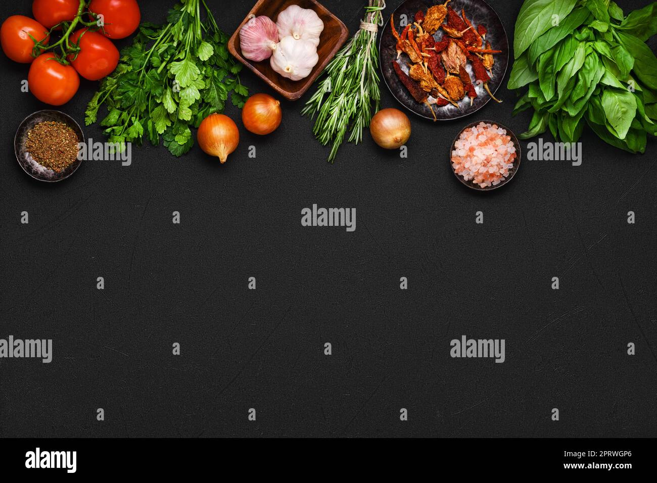 Spice top view hi-res stock photography and images - Alamy