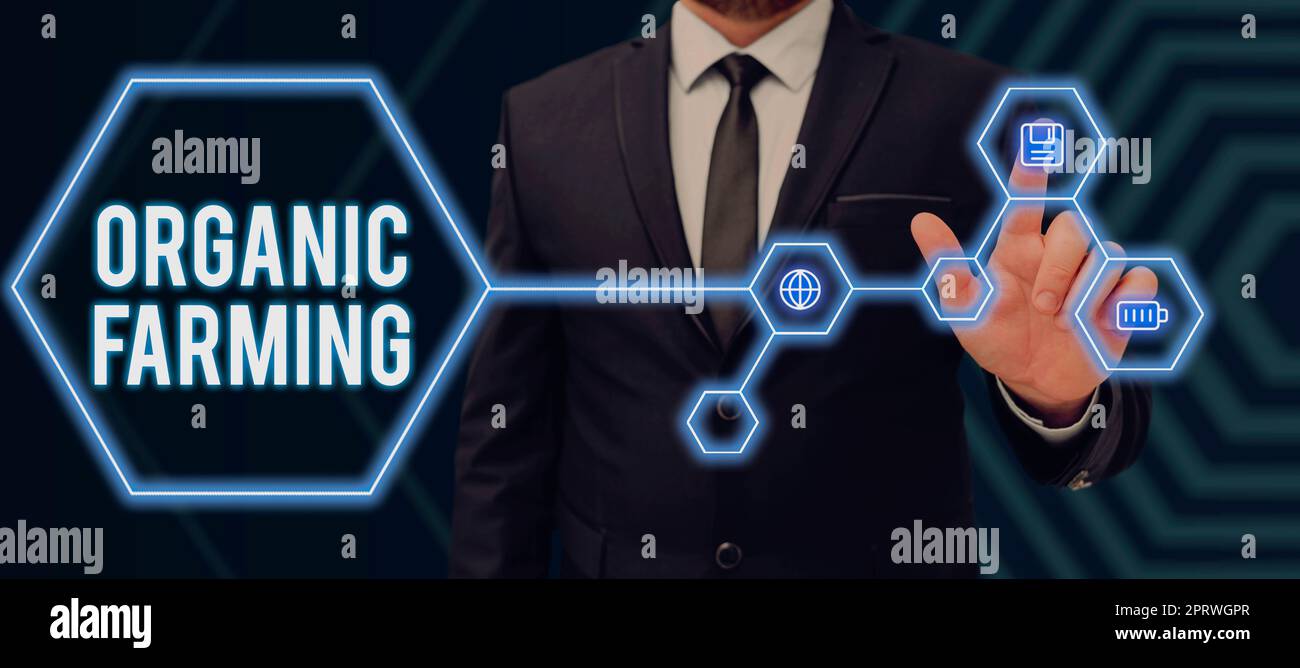 Conceptual display Organic Farmingan integrated farming system that ...