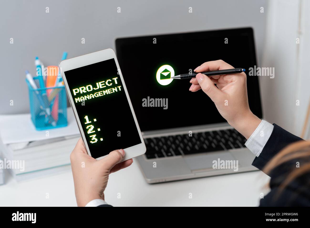 Text Caption Presenting Project Managementapplication Process Skills To Achieve Objectives And