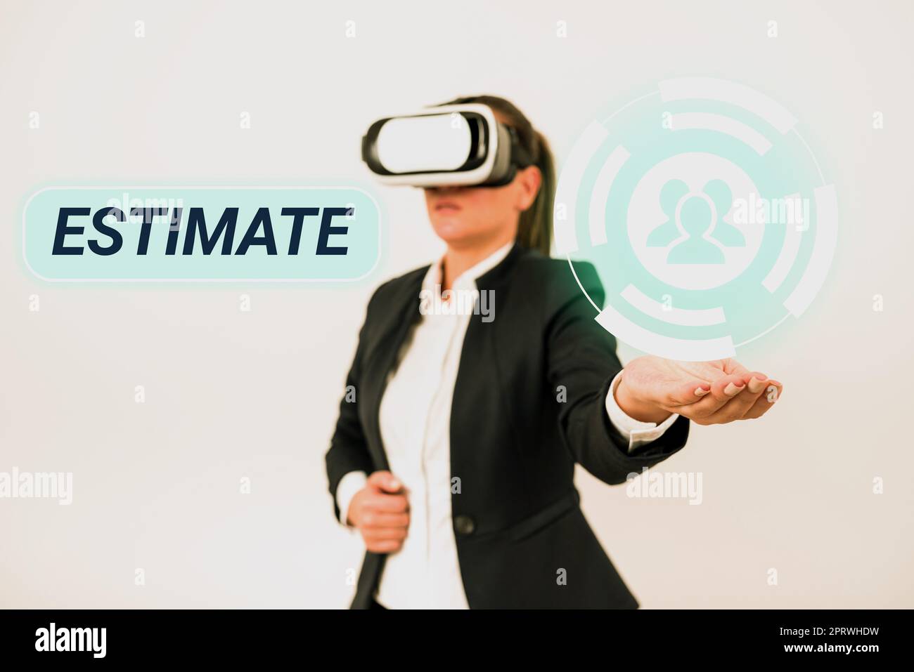 Text sign showing Estimate, Business showcase calculate or assess ...