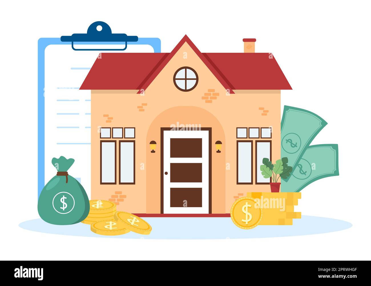 Loan house cartoon hi-res stock photography and images - Alamy