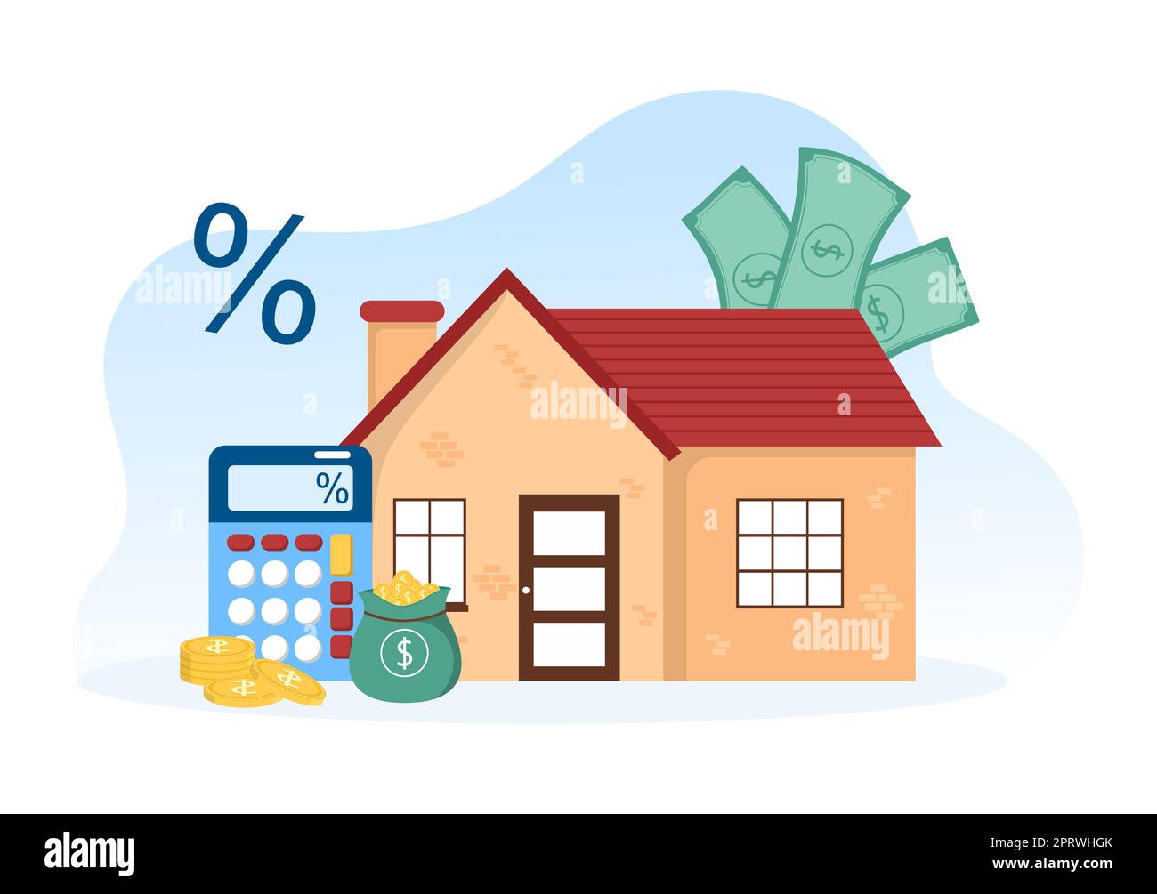 Loan house cartoon hi-res stock photography and images - Alamy