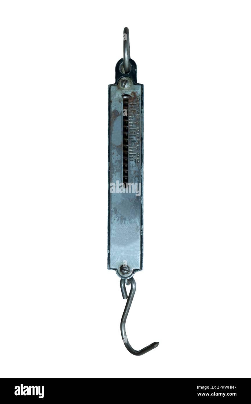 A device for weighing objects. Hand tool for weighing at home Stock ...