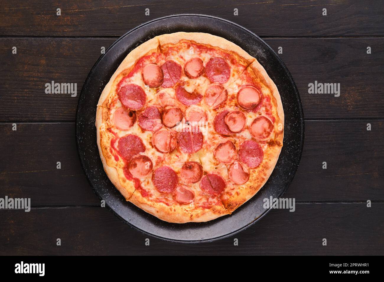 Simple homemade pizza parmesan mozzarella hi-res stock photography and ...