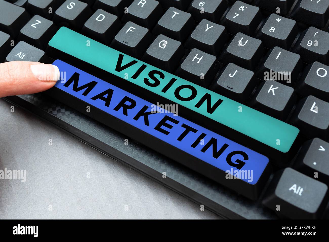 Sign displaying Vision Marketing, Conceptual photo outlining how they ...