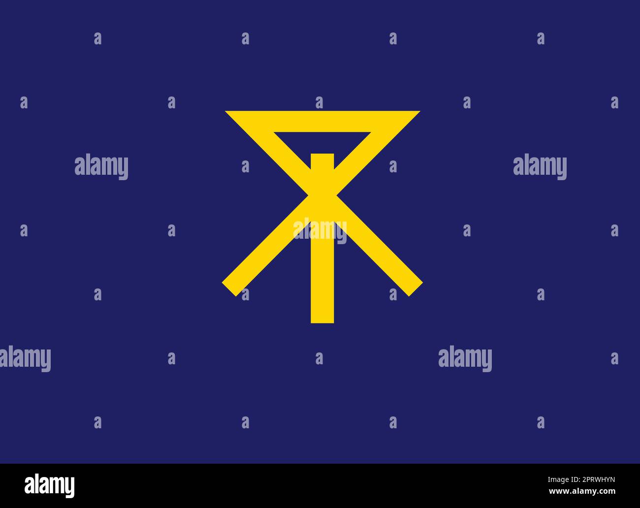 Flag of Osaka one of the major cities in Japan Stock Photo - Alamy