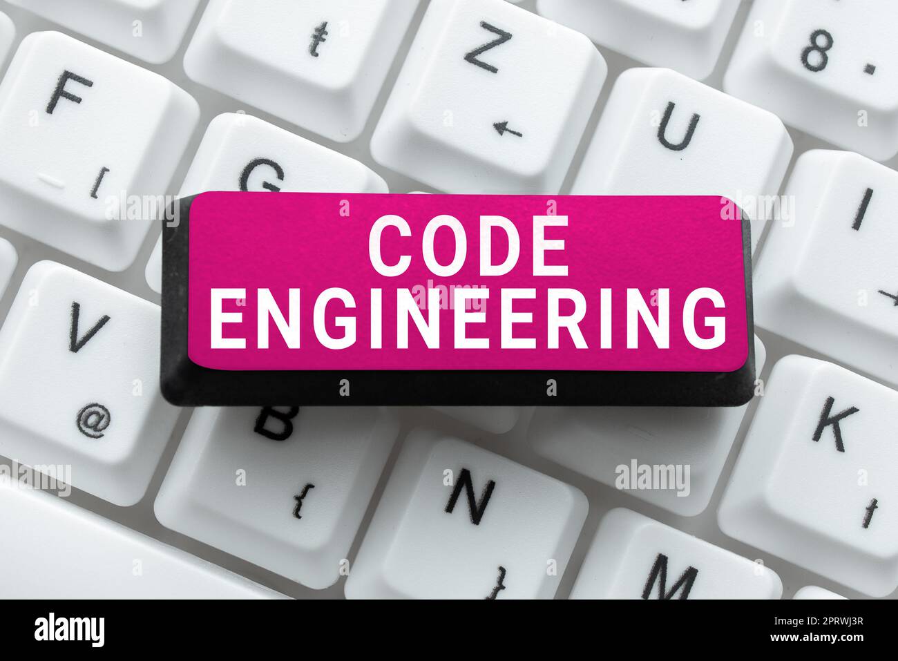 Writing displaying text Code Engineering, Word Written on application ...