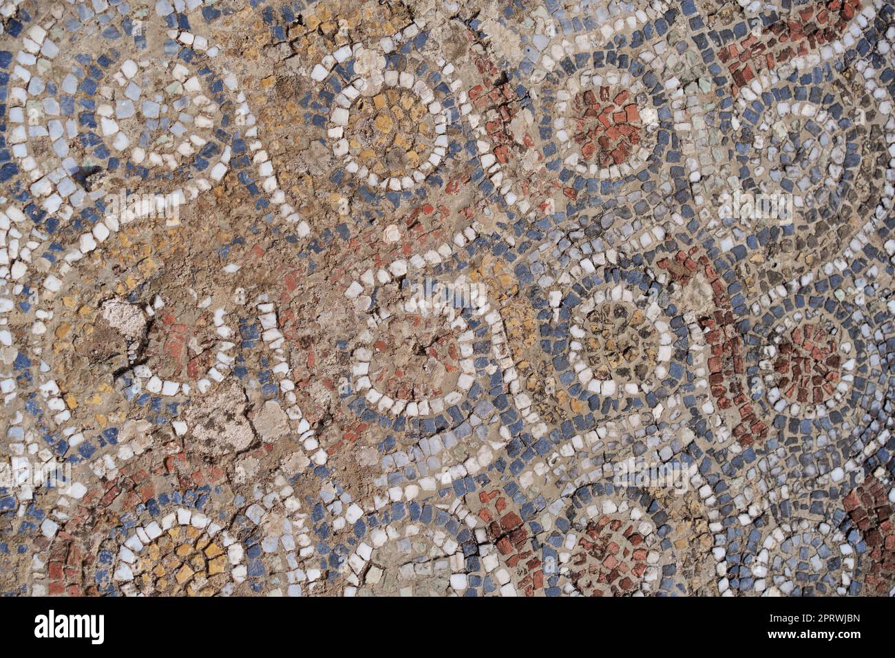 Mediterranean ceramic mosaic style Stock Photo - Alamy