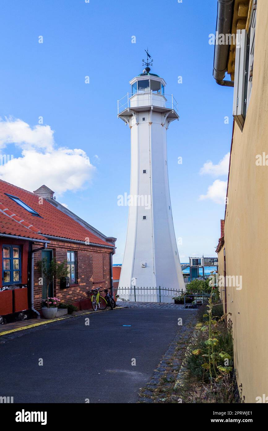 Denmark, Bornholm - Lighthouse Rønne Bagfyr Stock Photo - Alamy