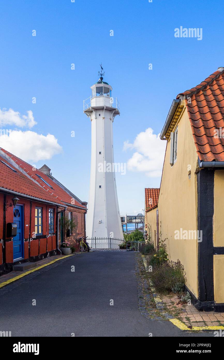 Denmark, Bornholm - Lighthouse Rønne Bagfyr Stock Photo - Alamy