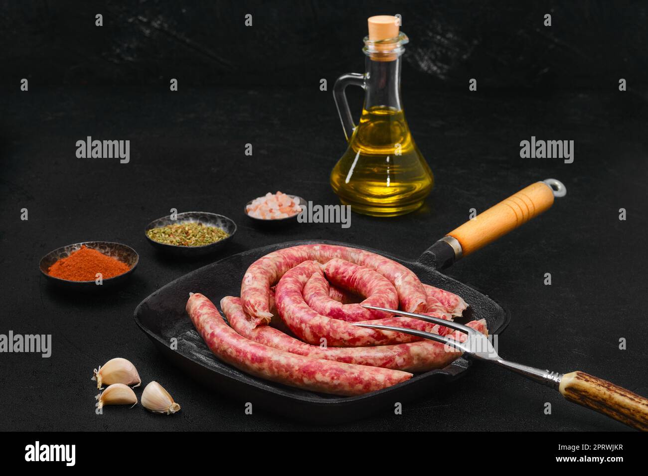 Thin beef sausages for grill Stock Photo - Alamy