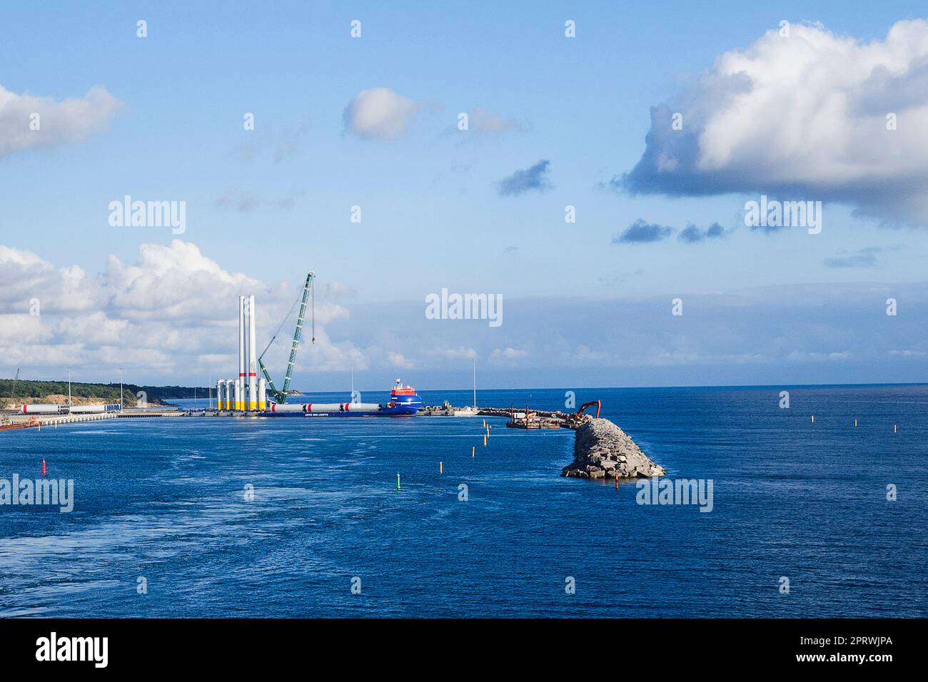 Denmark, Bornholm - Harbor of Rønne Stock Photo - Alamy