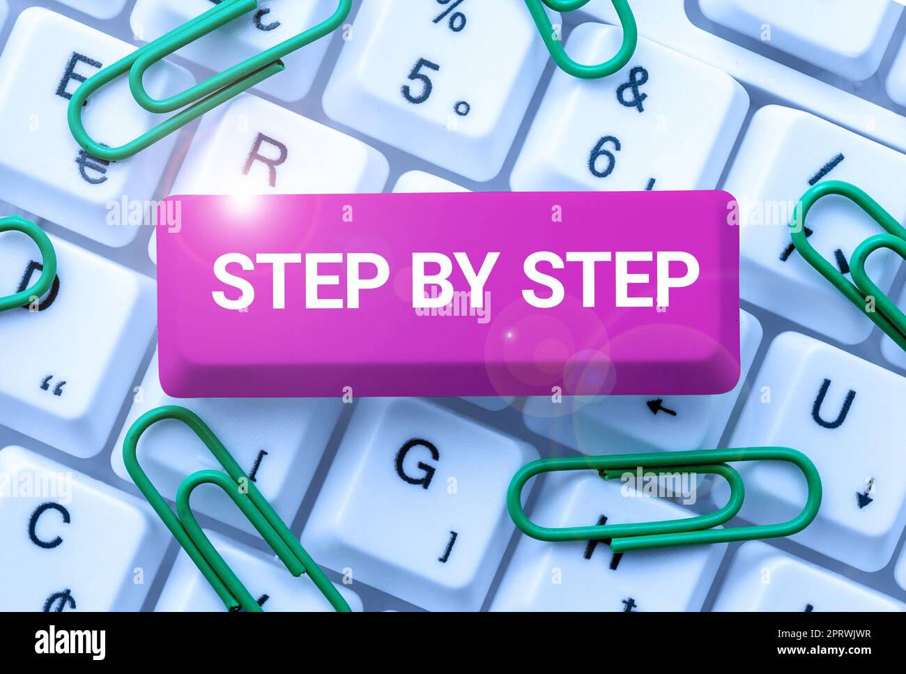 Inspiration showing sign Step By Step. Word for Slow progress Road to success Direction ...