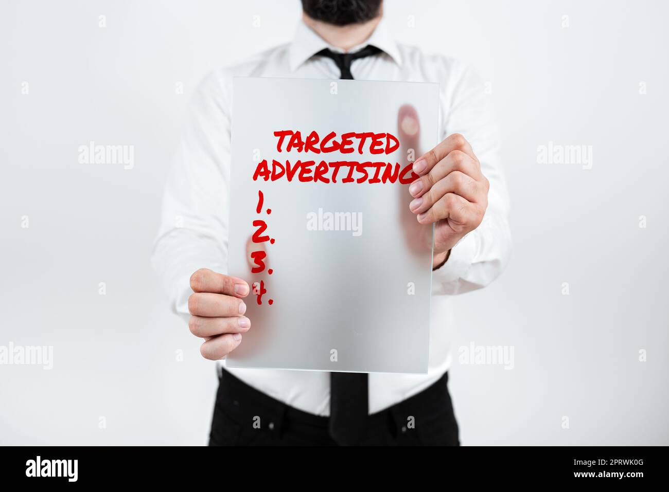 Handwriting text Targeted Advertising. Word Written on Online ...