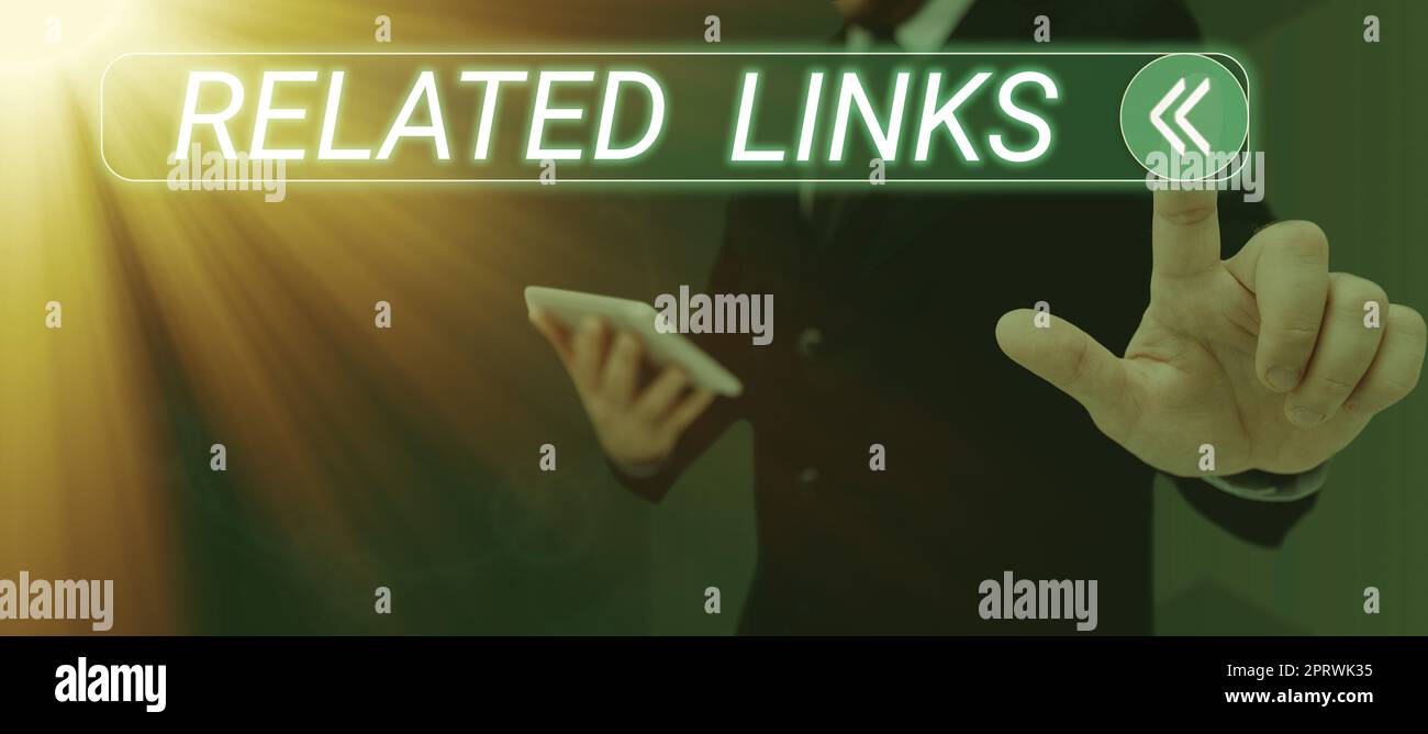 Inspiration showing sign Related Links. Word for Website inside a ...