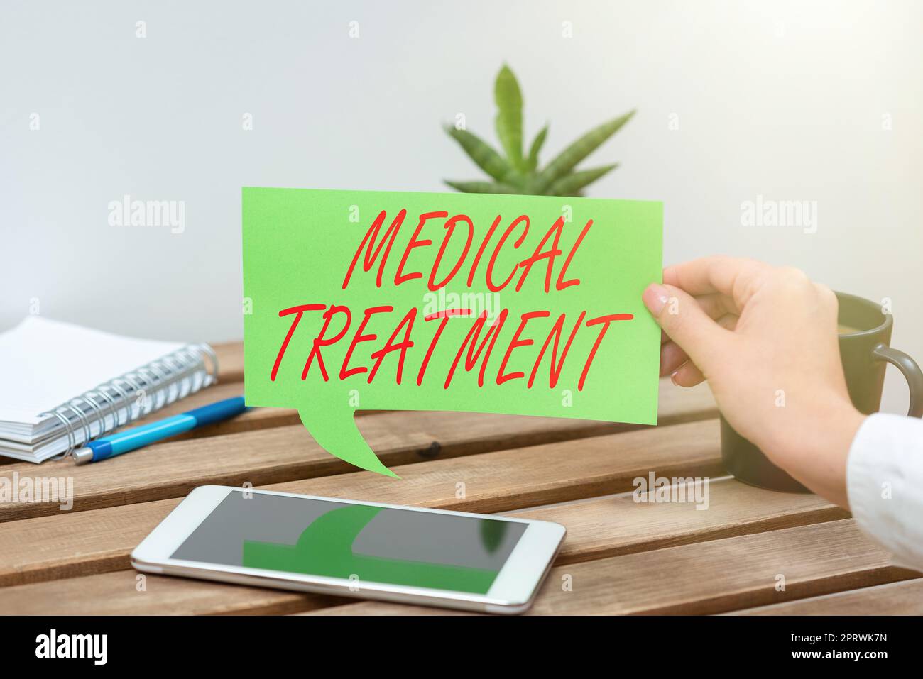 Hand writing sign Medical TreatmentManagement and care of a patient to ...