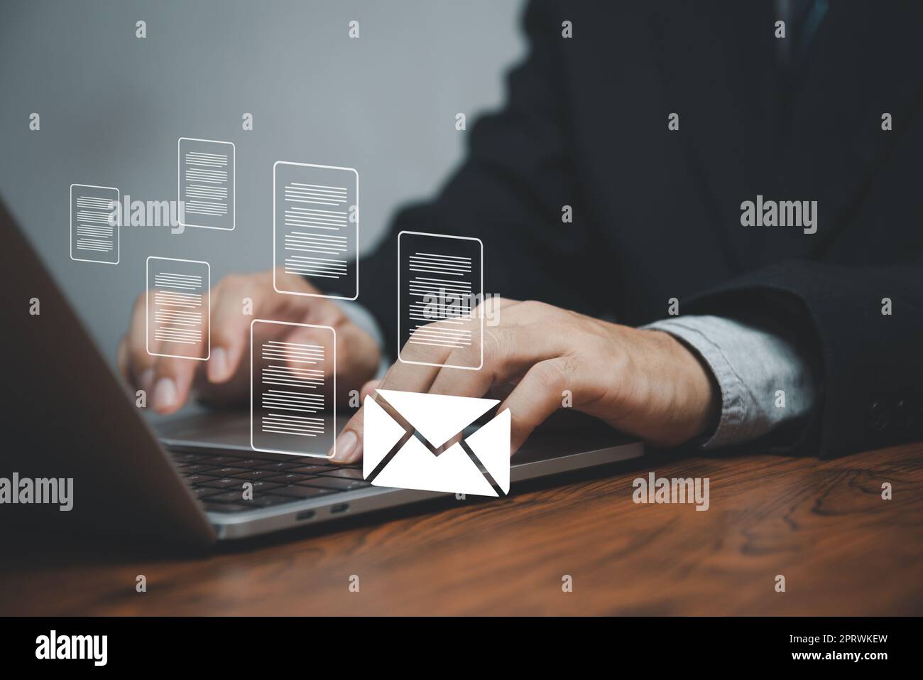 Laptop screen hands keyboard hi-res stock photography and images - Alamy