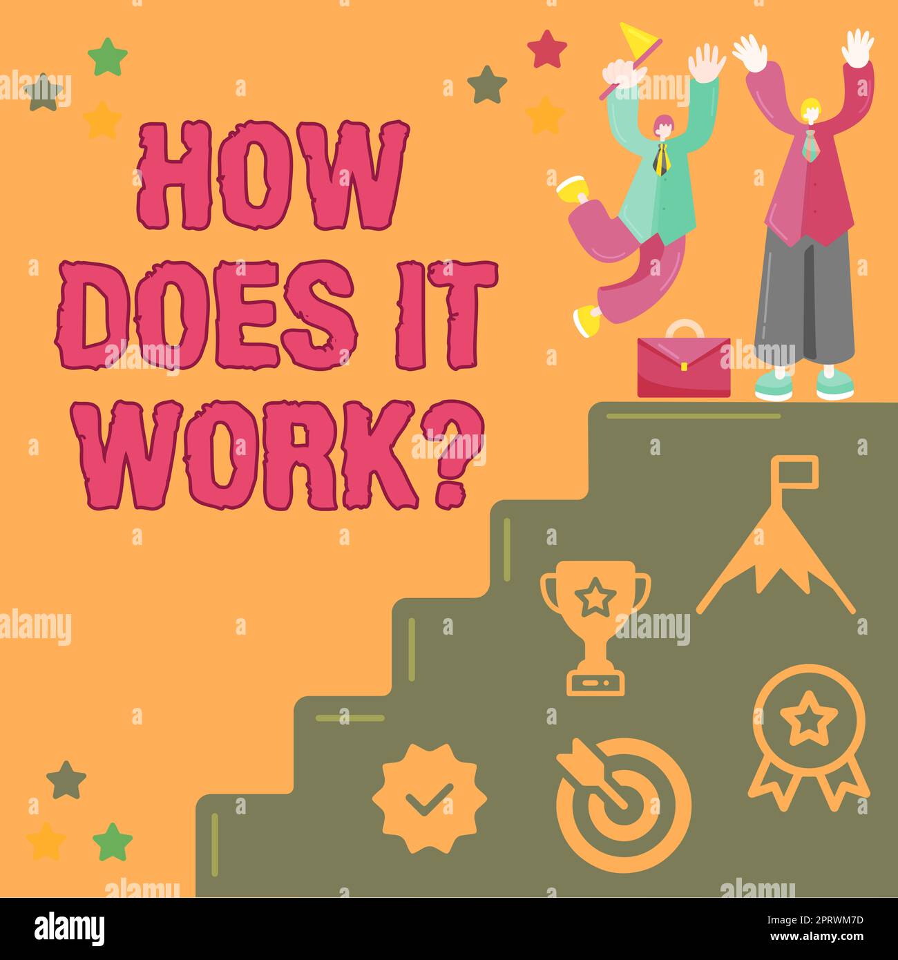 Sign displaying How Does It Work questionAsking on how stuff being ...