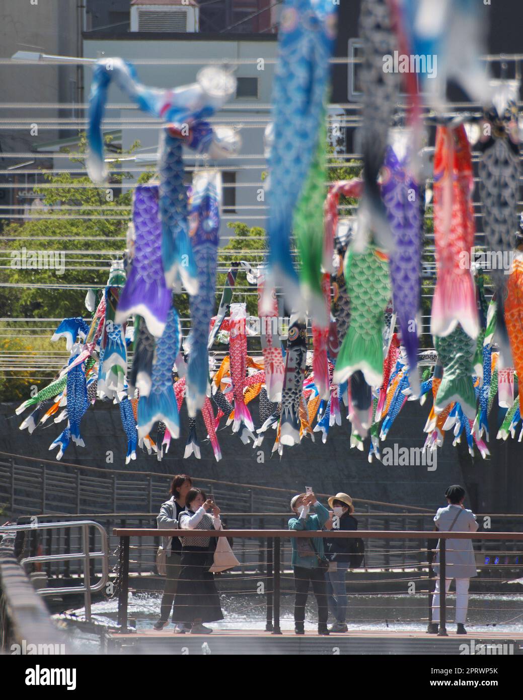 Tokyo, Japan. 27th Apr, 2023. About 1500 Carp Streamers are seen ...
